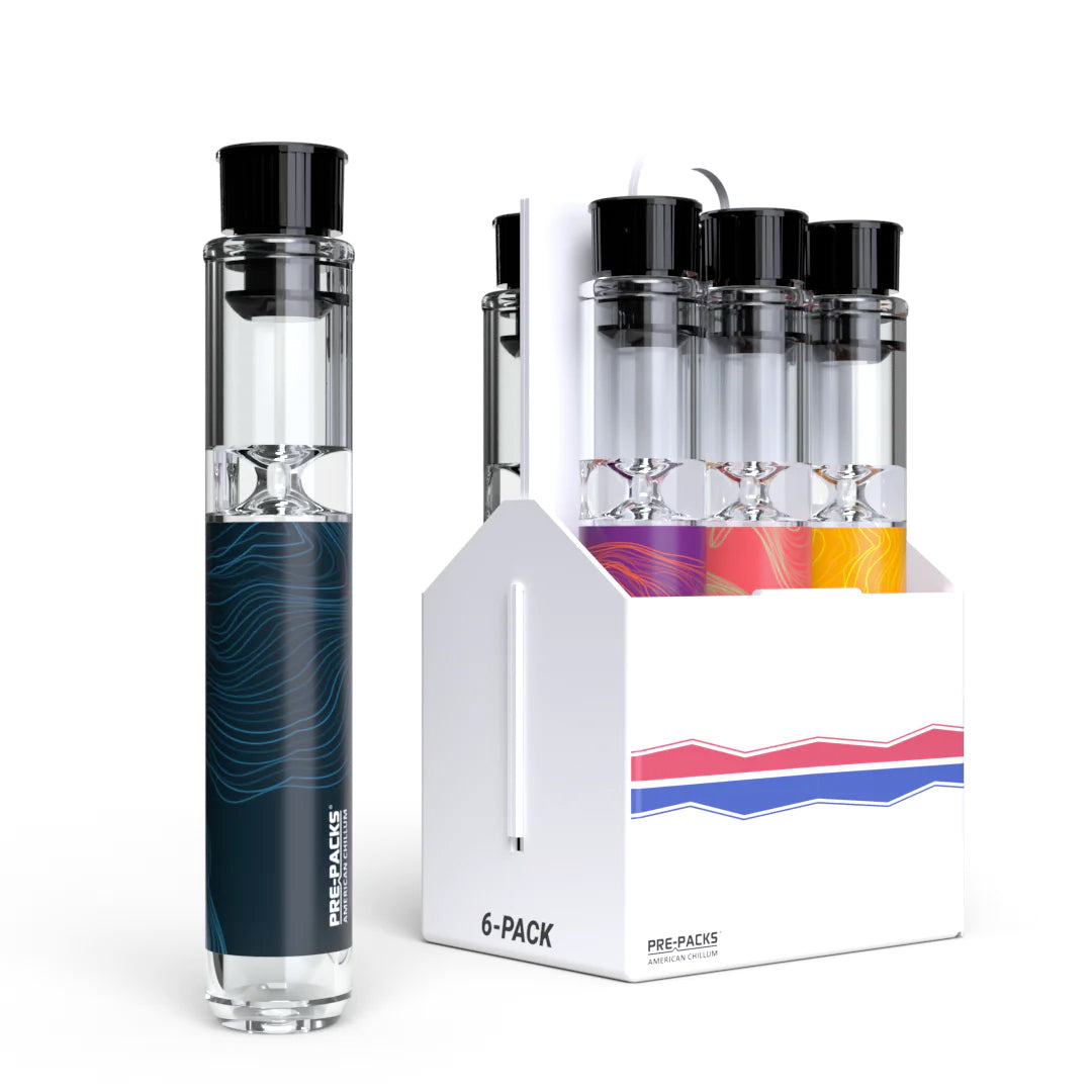 Weed Tasting Flight kit : 6-Pack of Colored Glass One Hitters – PrePacks