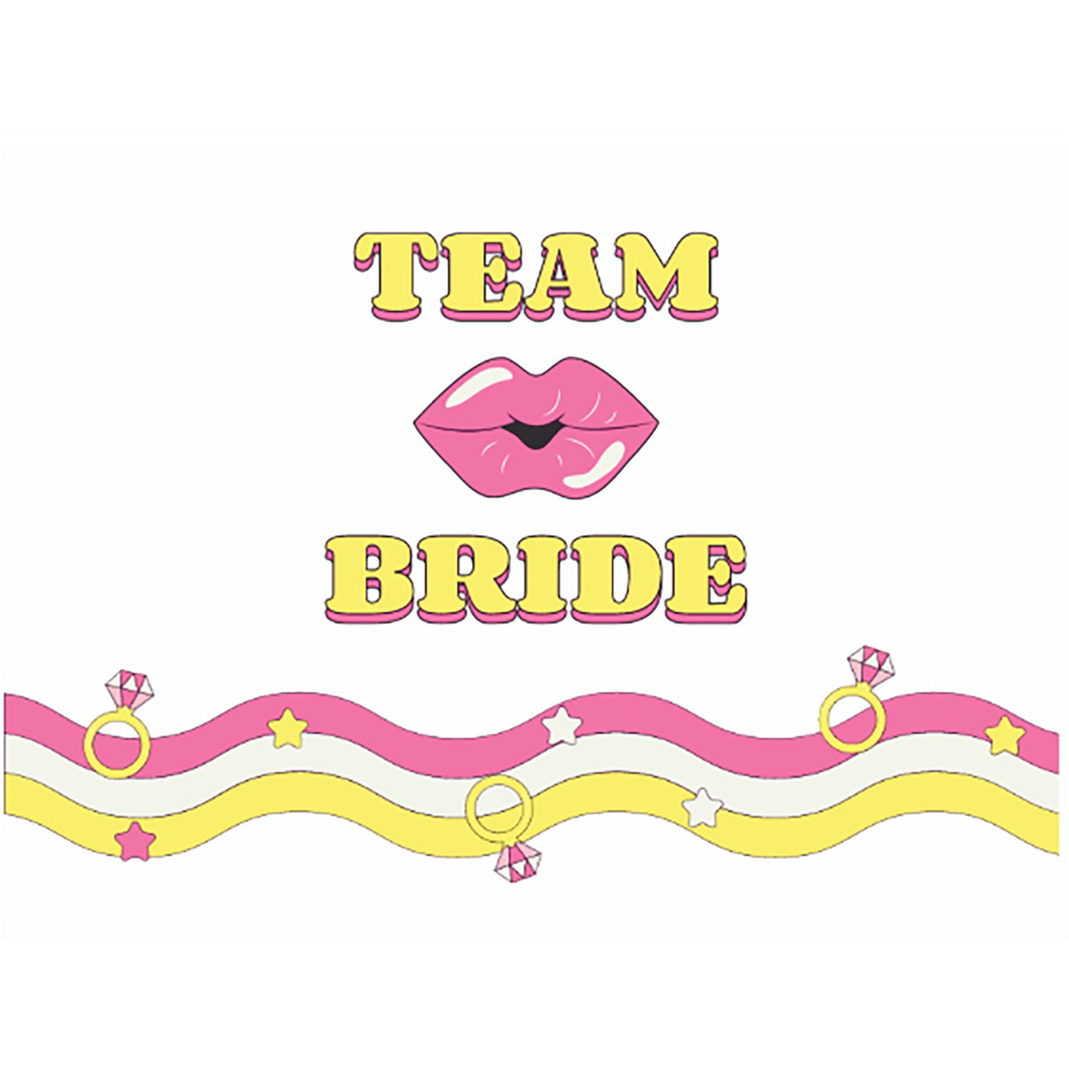Bachelorette Team Bride Glass Chillum Pipe - Pre-Made Design – PrePacks
