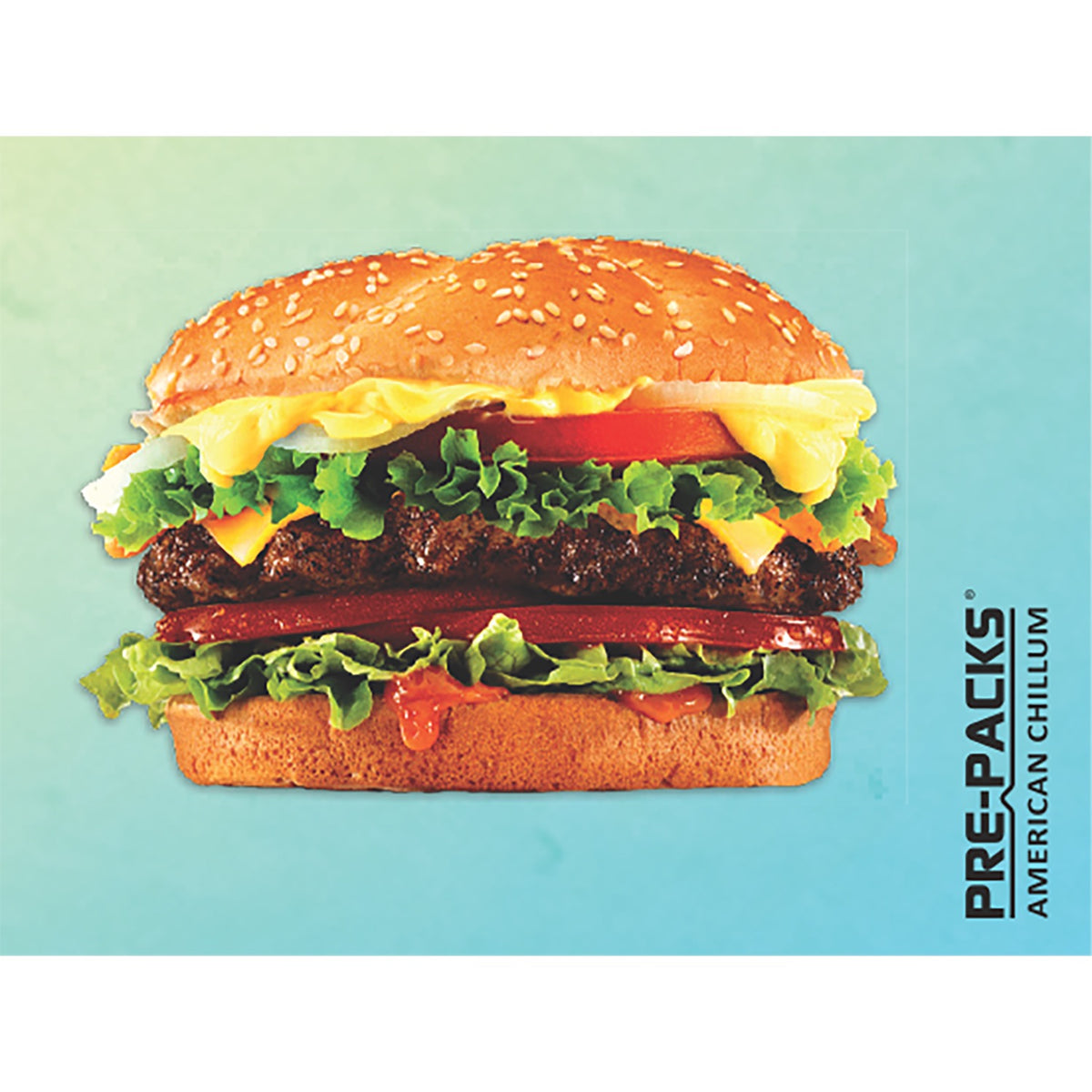 Glass Chillum with Cap - Cheeseburger Craze Fun Pre-Made Design – PrePacks